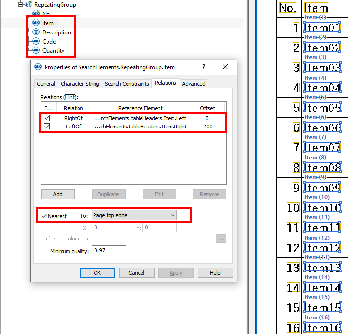 How To Capture Tables That Cannot Be Captured With Table Element Using The Repeating Group