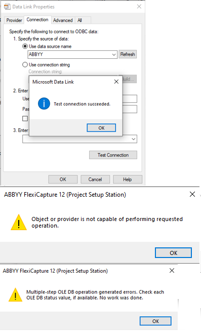 Unable To Connect To The Teradata Database To Import The Data Set Records Object Or Provider Is