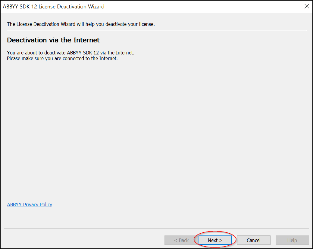 How to deactivate a license via License Manager in FineReader Engine? – Help Center