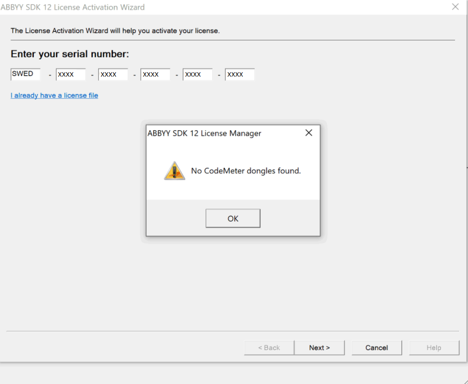  No CodeMeter Dongles Found Error Help Center