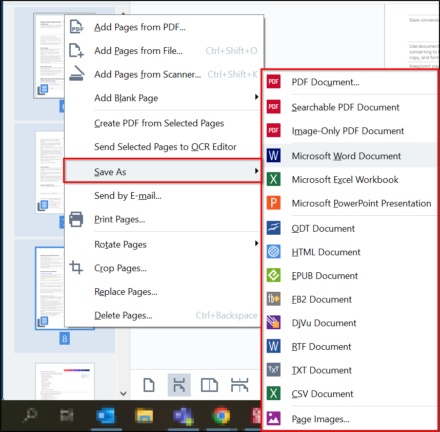 How To Convert export Specific Pages Of A Document Help Center
